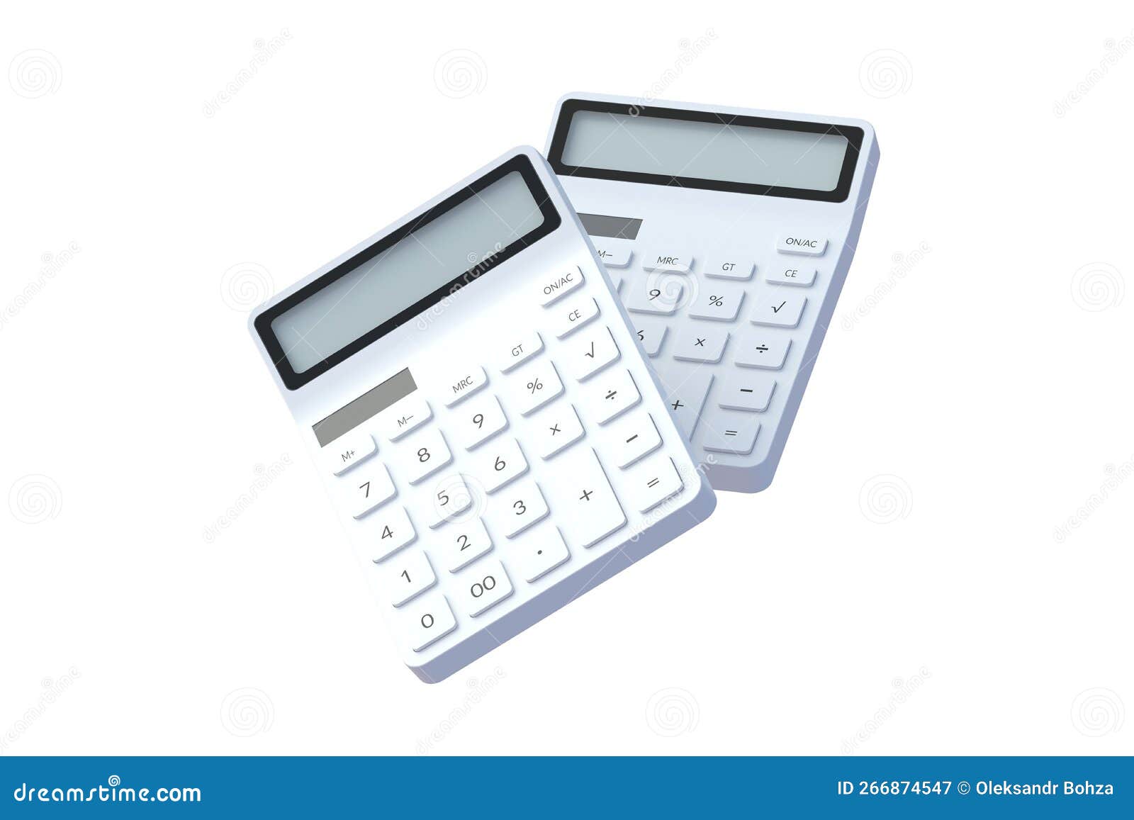 Calculators Isolated On White Background Royalty-Free Stock Image ...