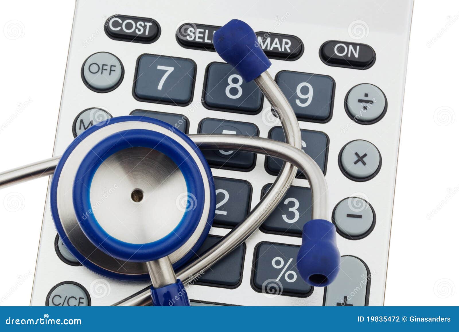Calculators and Stethoscope Stock Photo - Image of health, drugs: 19835472
