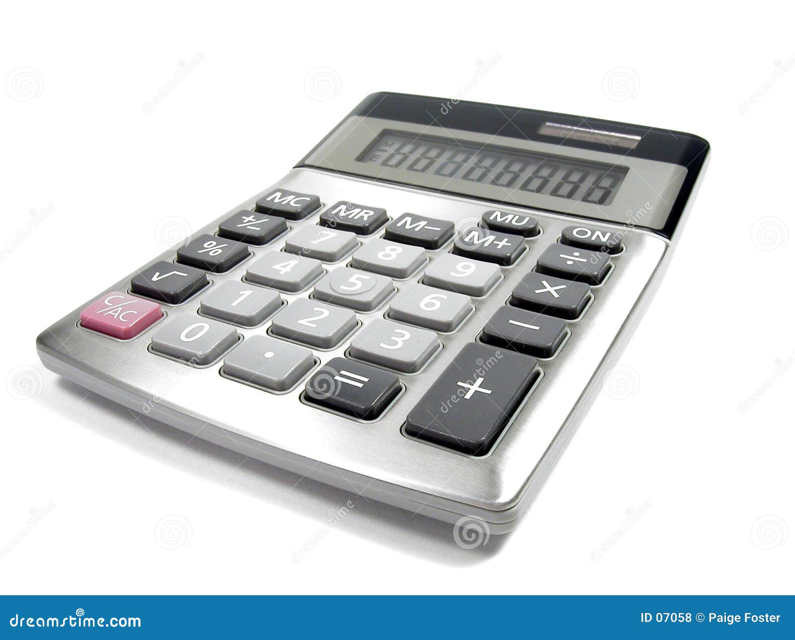 Calculatrice photo stock. Image du maths, clés, soustraction - 7058