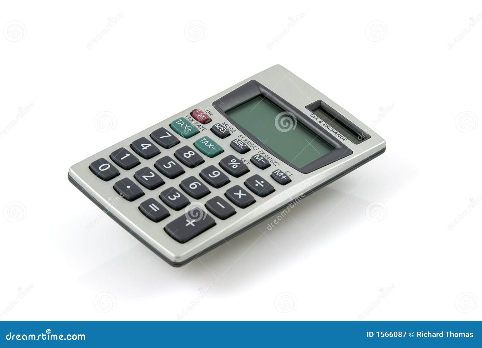 Calculatrice image stock. Image du comptabilité, moindre - 1566087