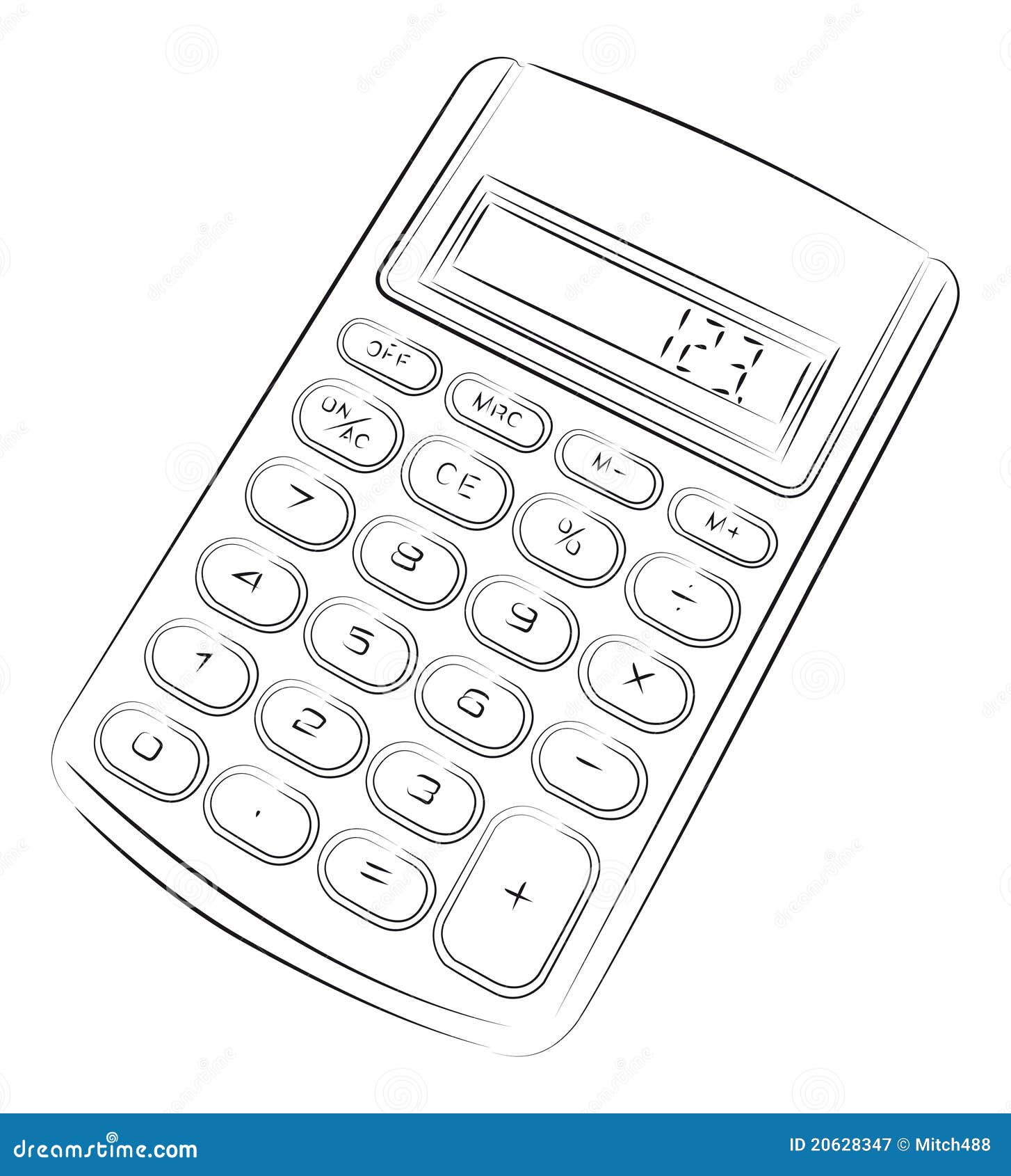 Calculatrice simple illustration de vecteur. Illustration du ...