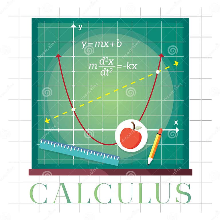 Calculus Concept. Vector Illustration Decorative Design Stock Vector ...