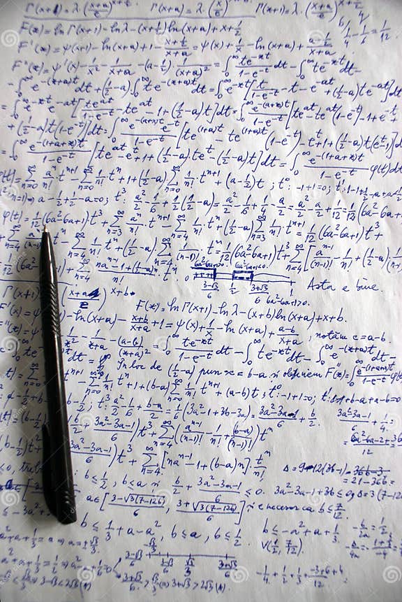 Calculus draft stock photo. Image of computer, high, calculus - 12411604