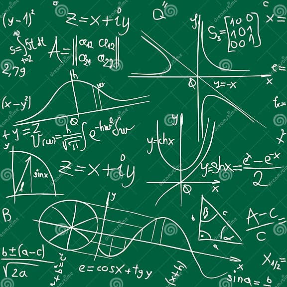 Calculus Seamless stock illustration. Illustration of chalkboard - 60819260