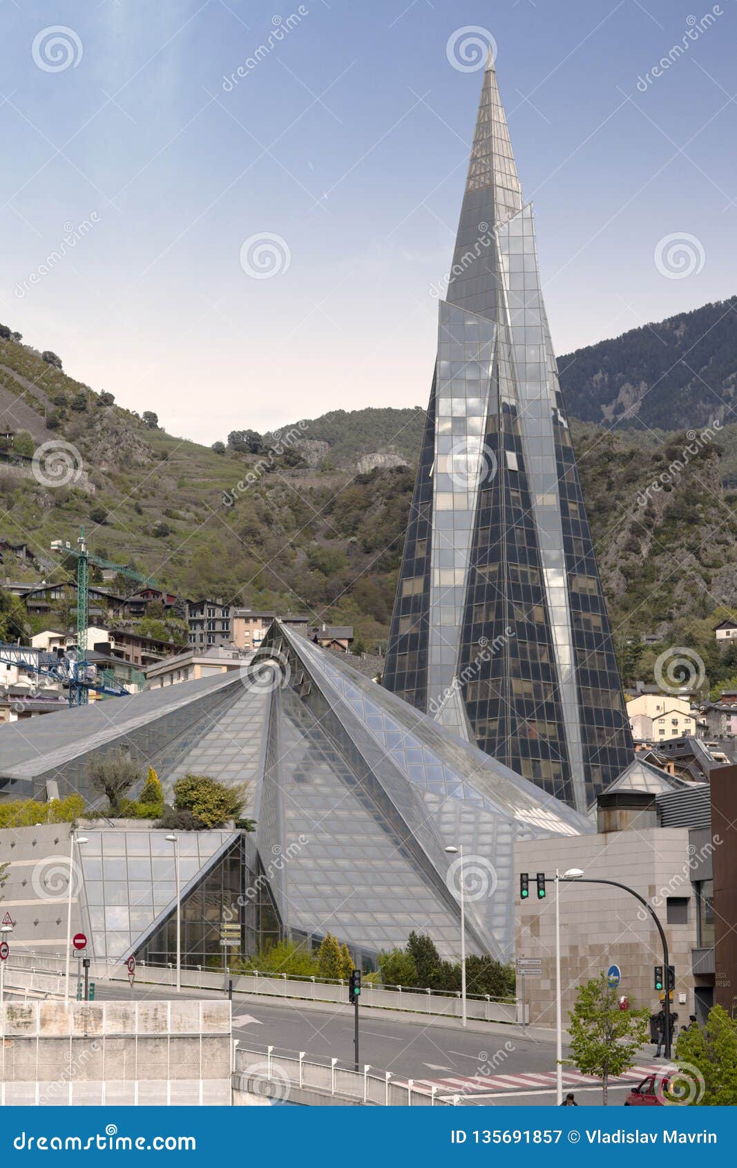 Caldea Andorra la Vella editorial photography. Image of pyrenees ...