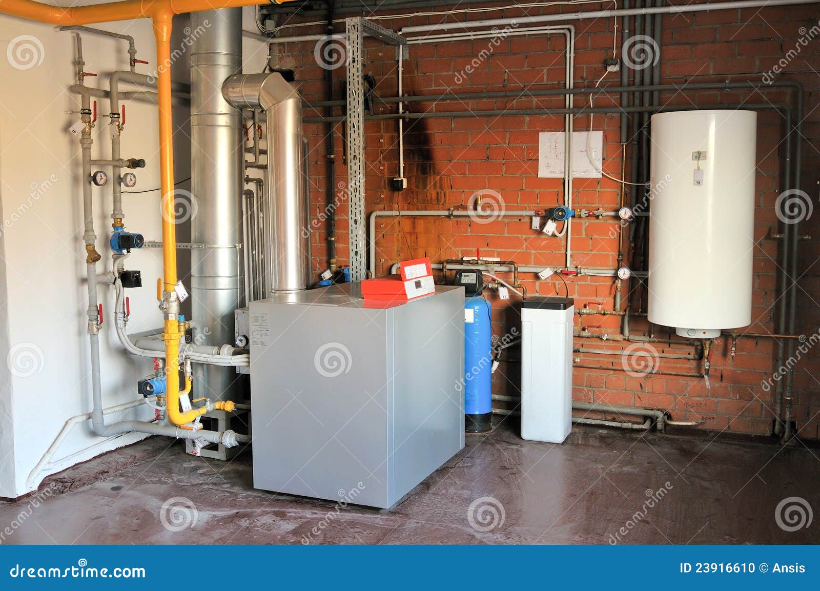 Caldera de gas foto de archivo. Imagen de moderno, casero - 23916610