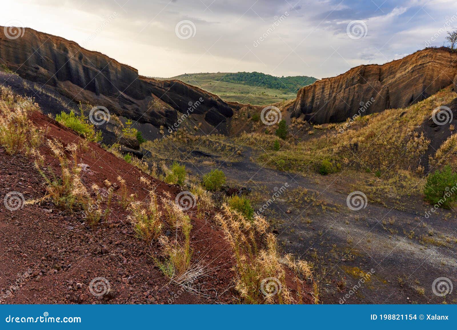 Caldera of an Extinct Volcano Stock Photo - Image of tourism, natural ...