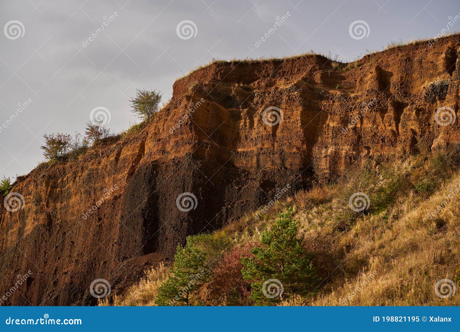 Caldera of an Extinct Volcano Stock Image - Image of erosion, layers ...