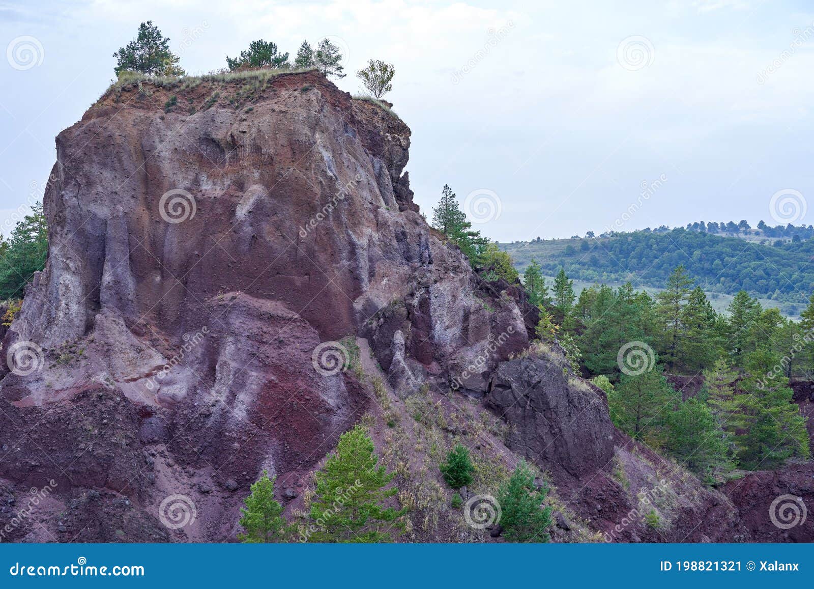 Caldera of an Extinct Volcano Stock Image - Image of mountains ...