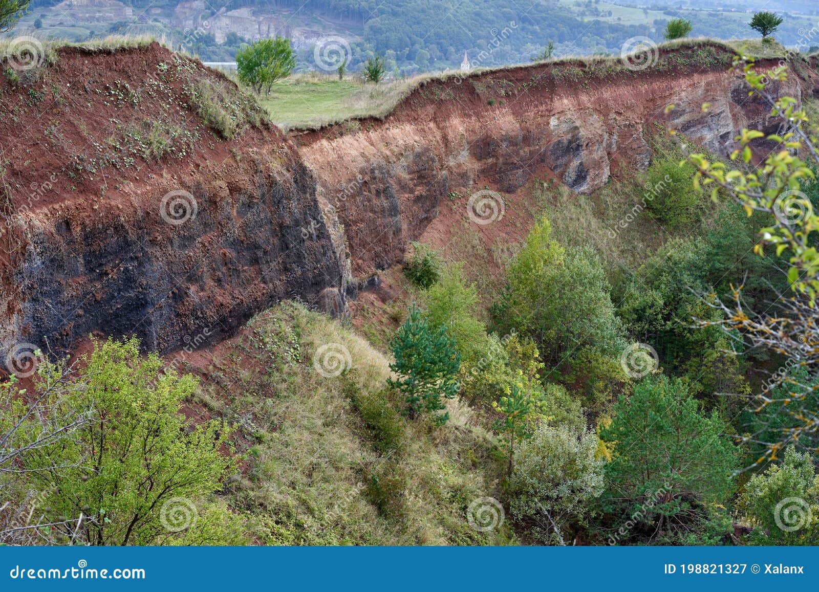 Caldera of an Extinct Volcano Stock Image - Image of formation, scenery ...