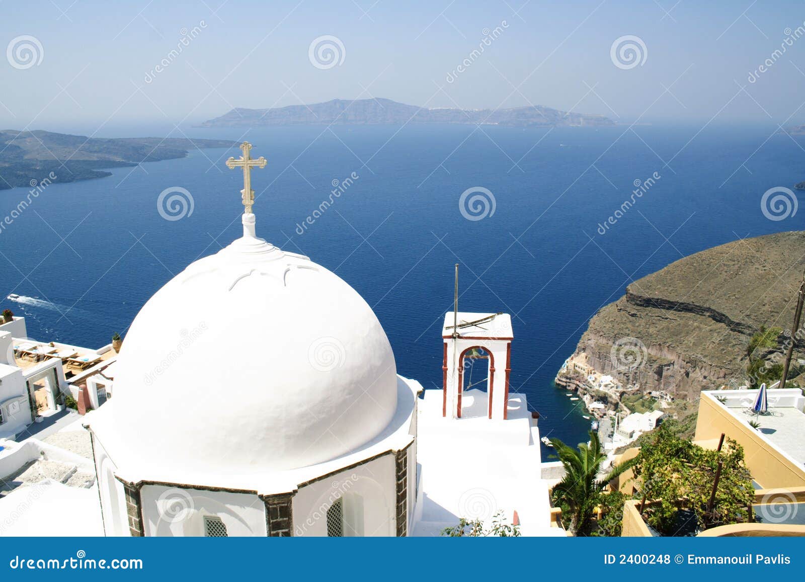 Caldera at Santorini Island Stock Photo - Image of water, overlook: 2400248