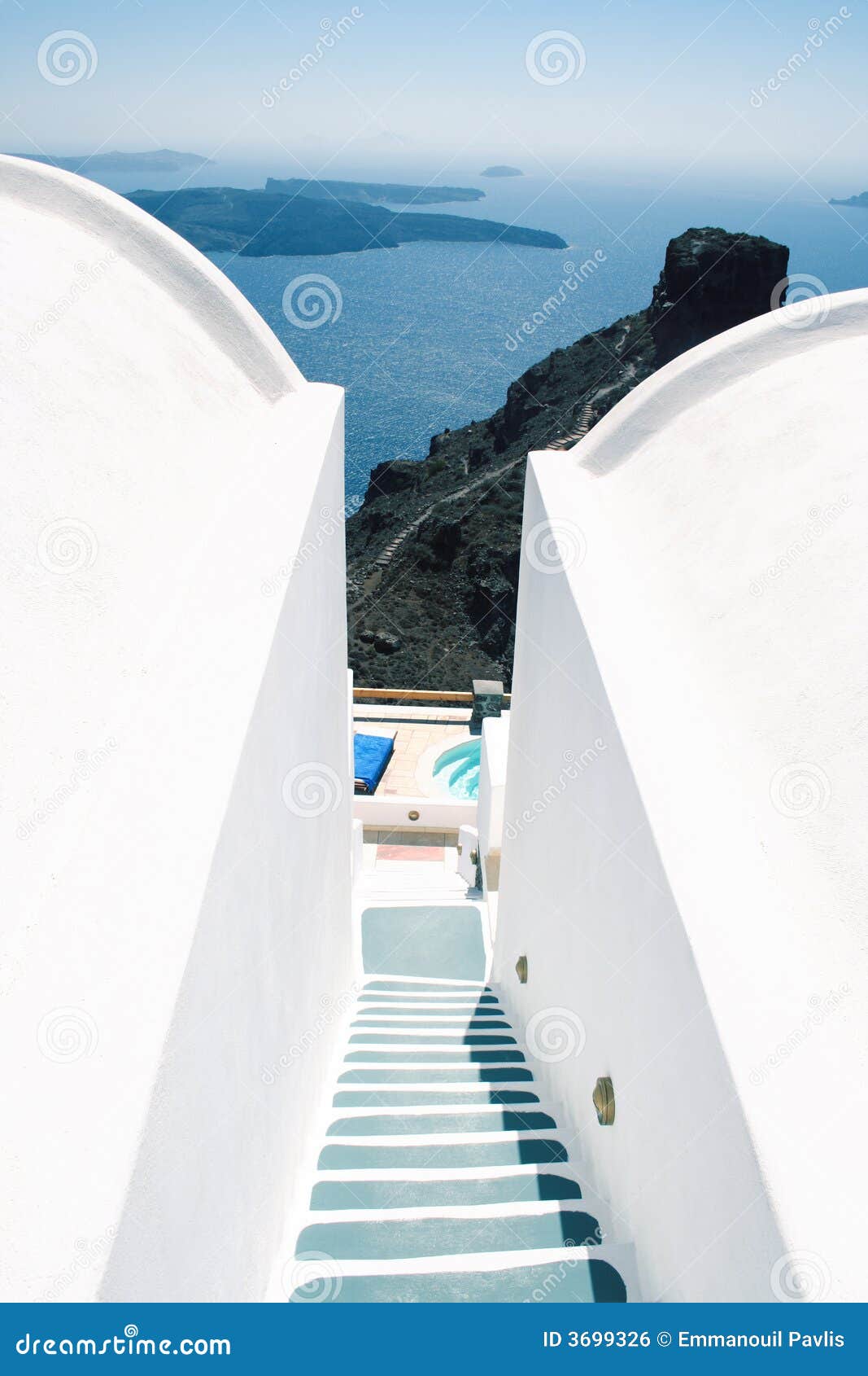 Caldera View, Santorini stock photo. Image of volcanic - 3699326