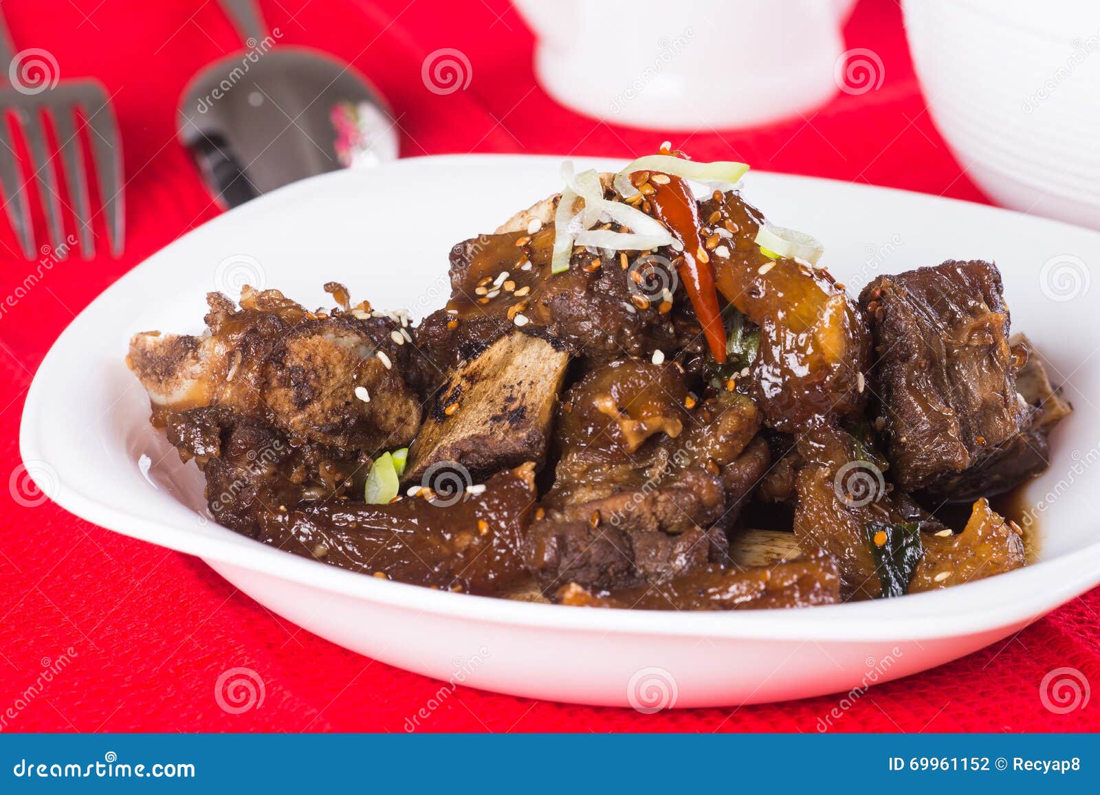 Caldo de buey coreano foto de archivo. Imagen de chino - 69961152