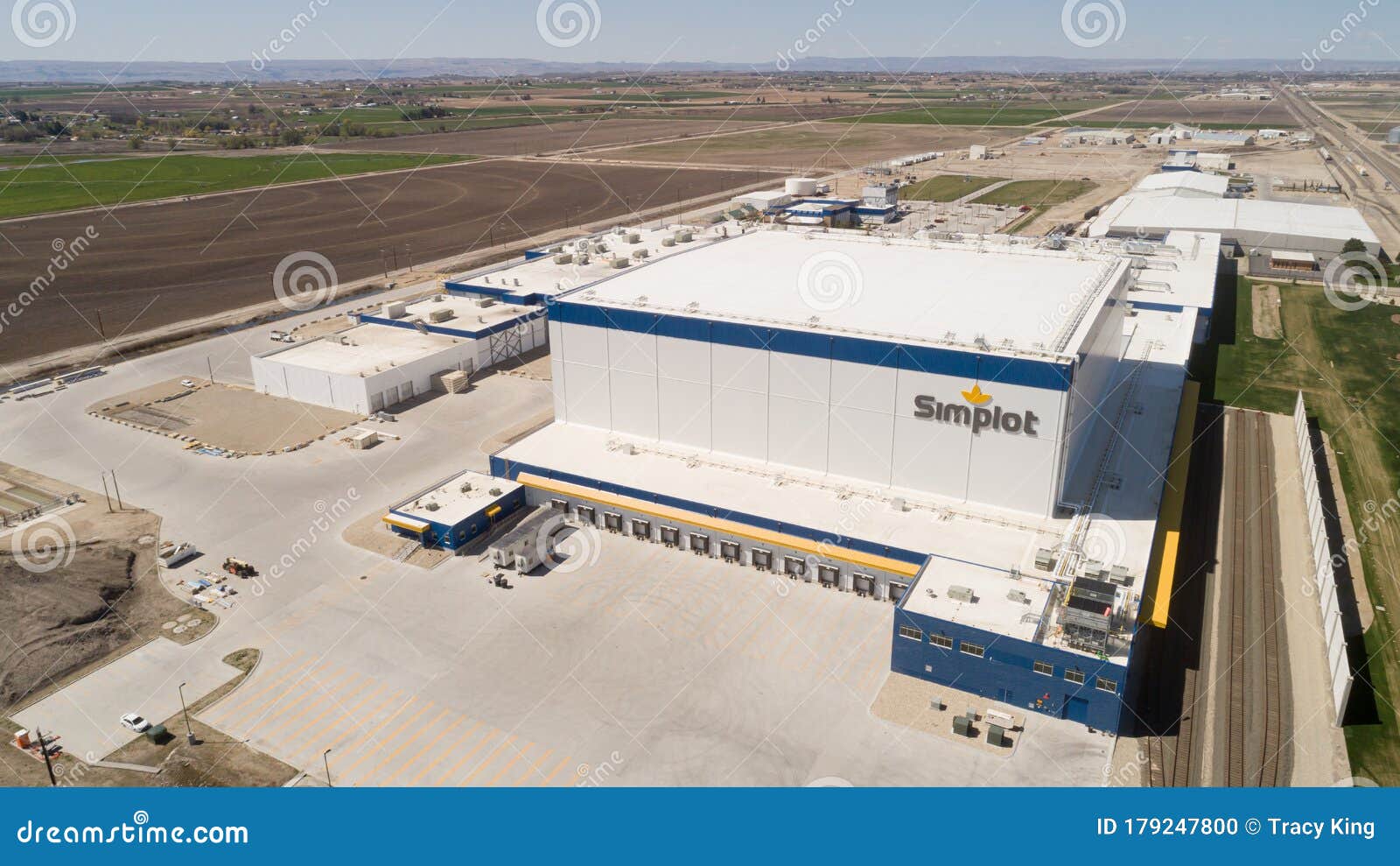 Caldwell Idaho am 13. April 2020 : Hohe Winkelsicht Der Simplot Fabrik ...