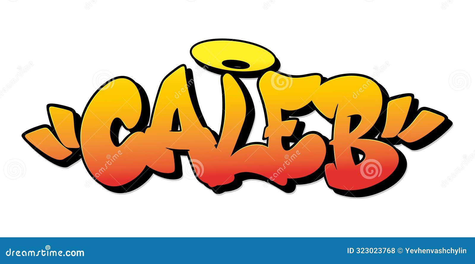 Caleb Name in Graffiti Style. Vector Illustration. Stock Vector ...