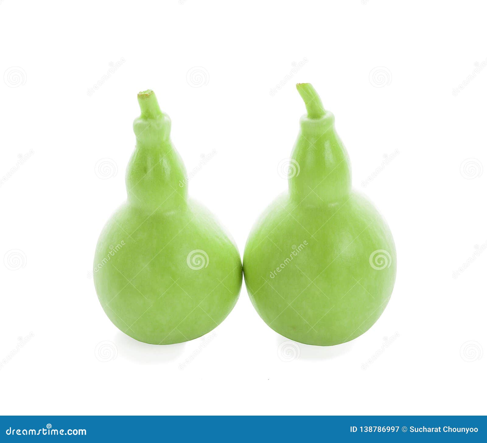 Calebasse, Fruit De Courge De Bouteille D'isolement Sur Le Fond Blanc ...