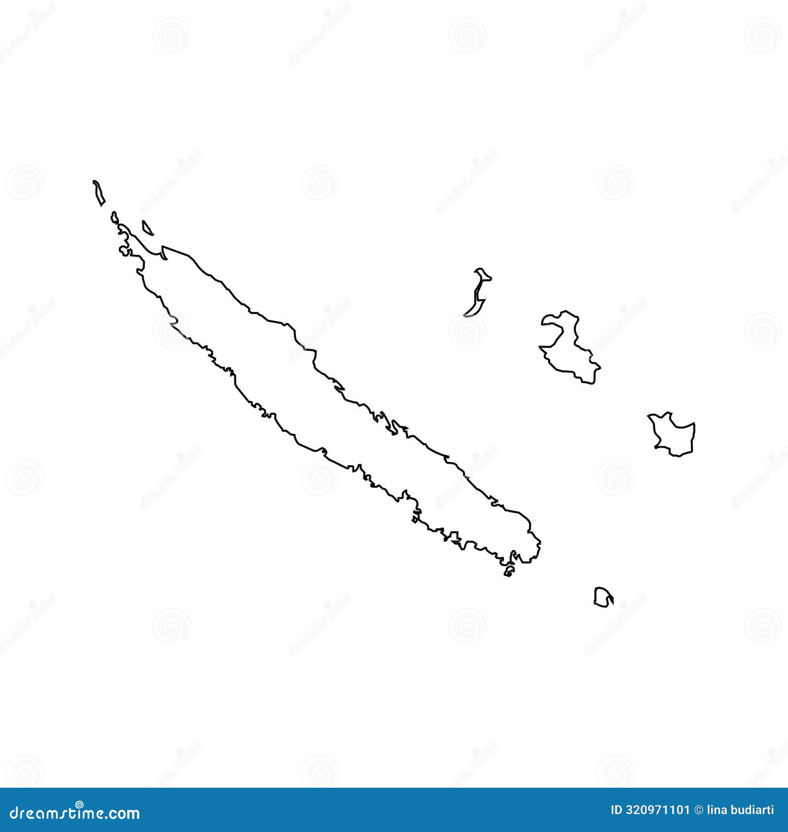 Caledonia map icon stock vector. Illustration of city - 320971101