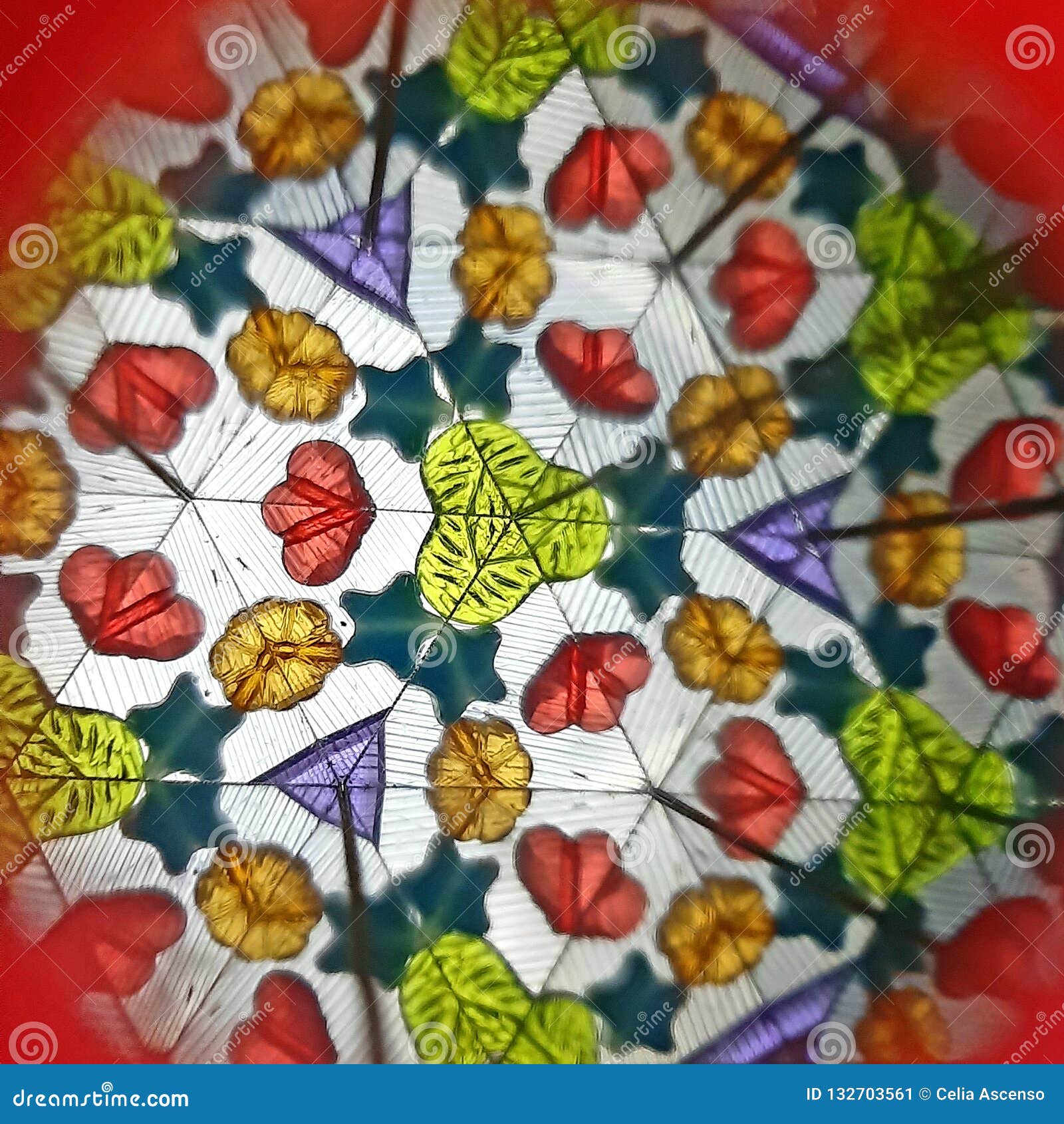 Caleidoscope Optical Illusion Stock Image - Image of colorful, inside ...