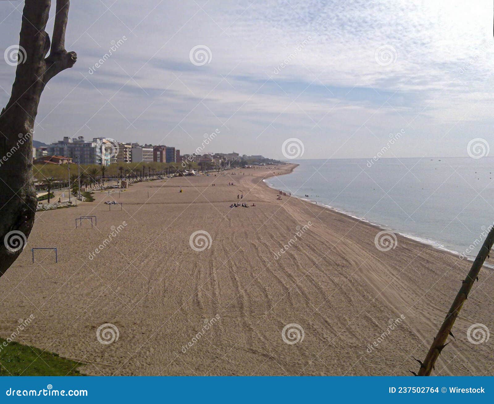 Calella beach in Spain 2 stock photo. Image of nature - 237502764