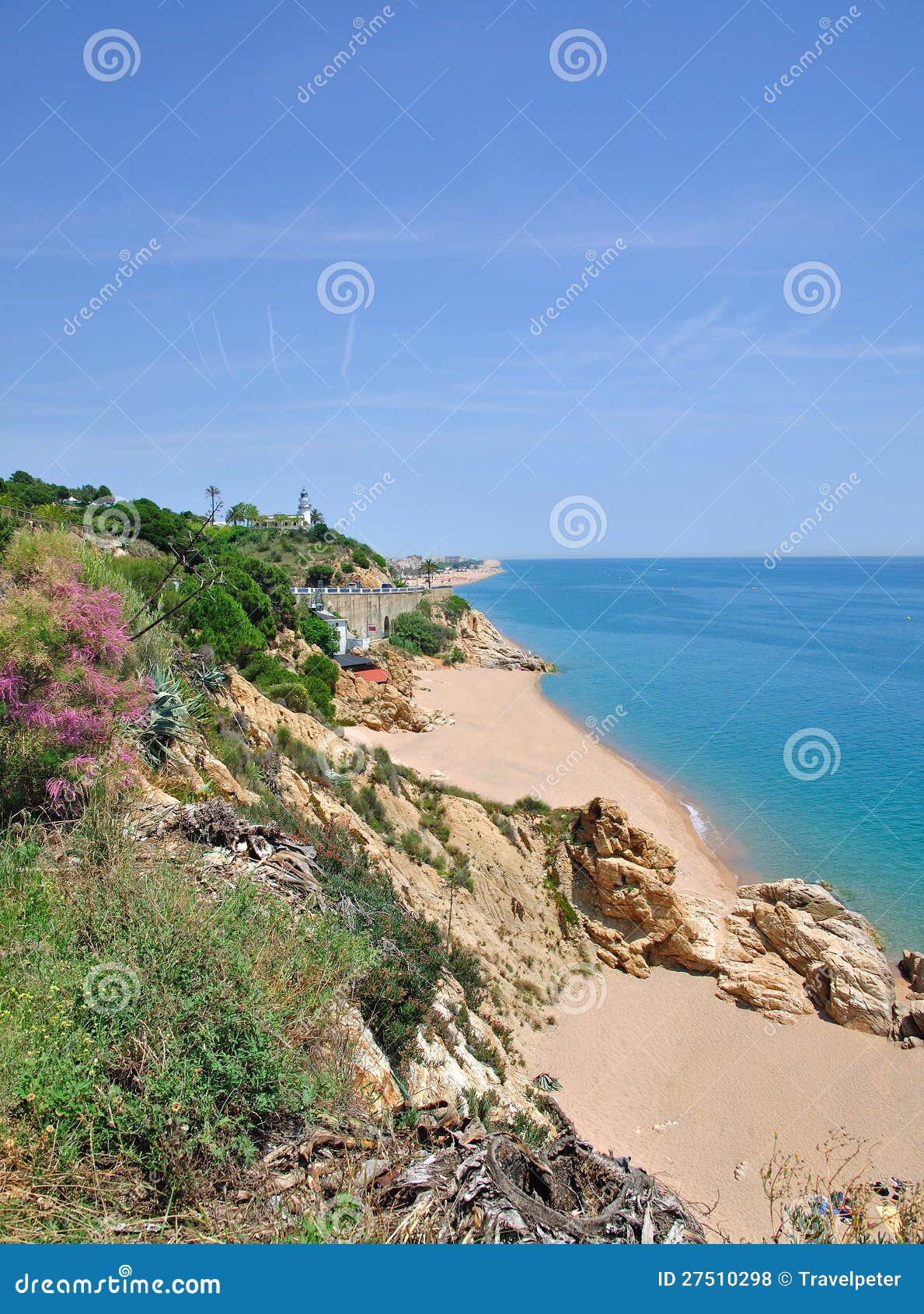 Calella, Costa Brava, Spanje Stock Foto - Image of toerist, plaatsen ...