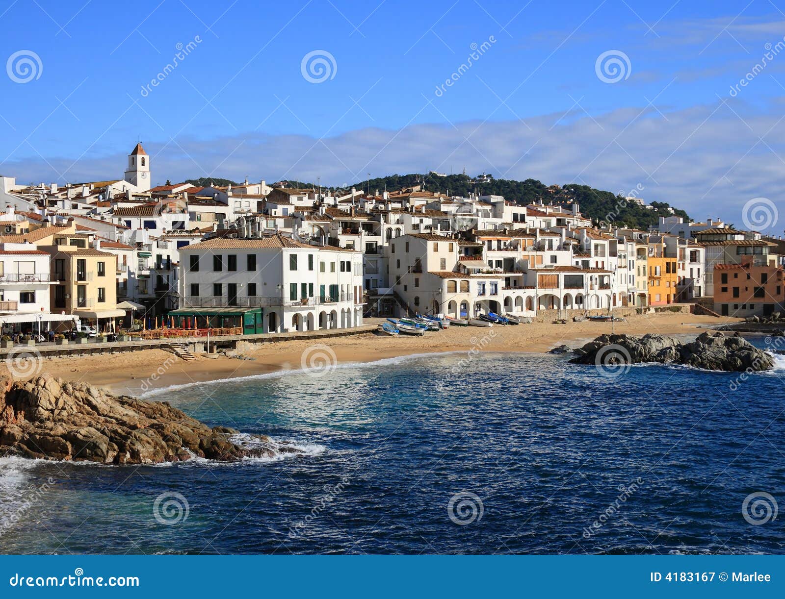 Calella De Palafrugell (Costa Brava, Spain) Stock Image - Image of ...