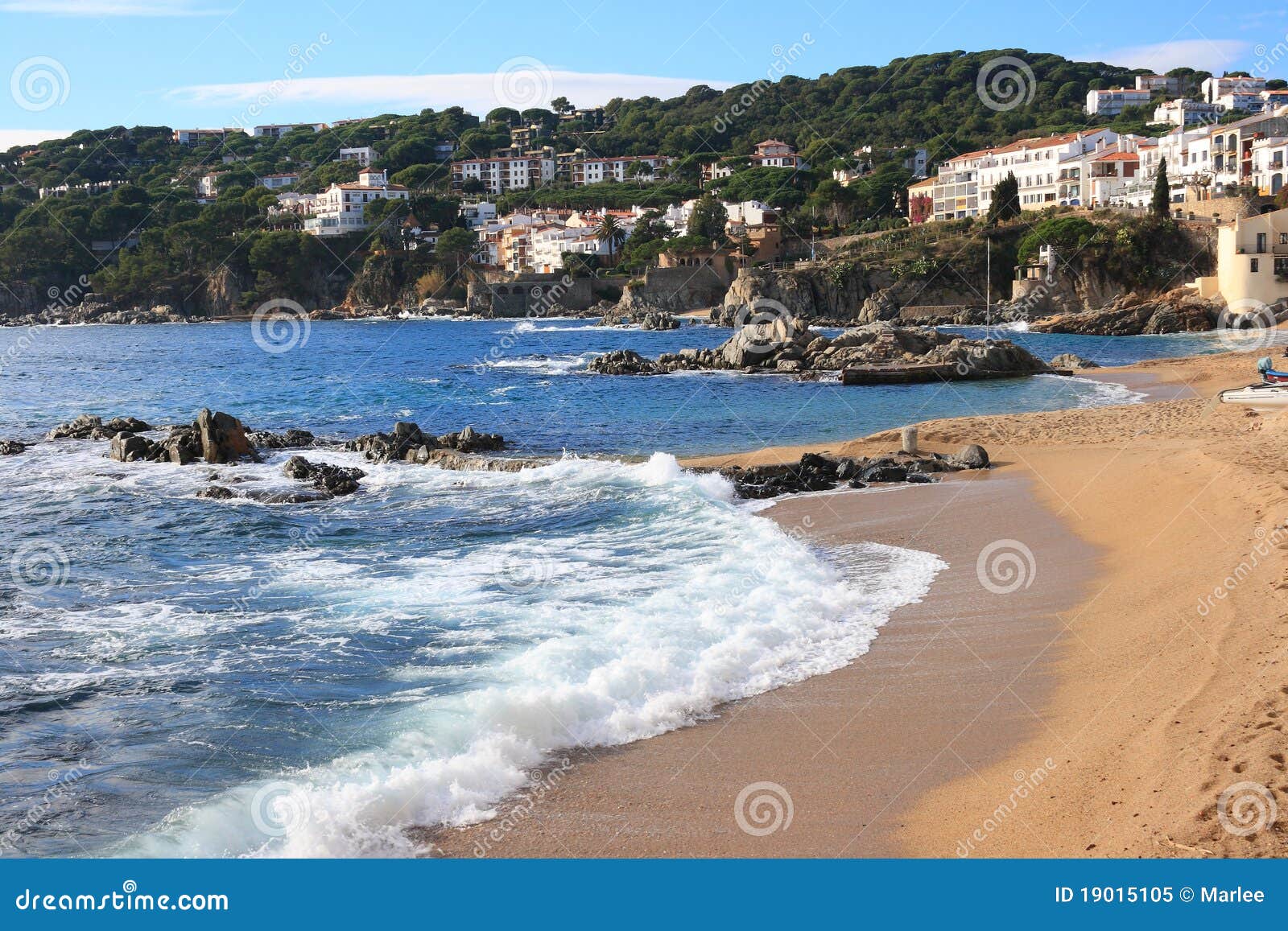 Calella DE Palafrugell (Costa Brava, Spanje) Stock Afbeelding - Image ...