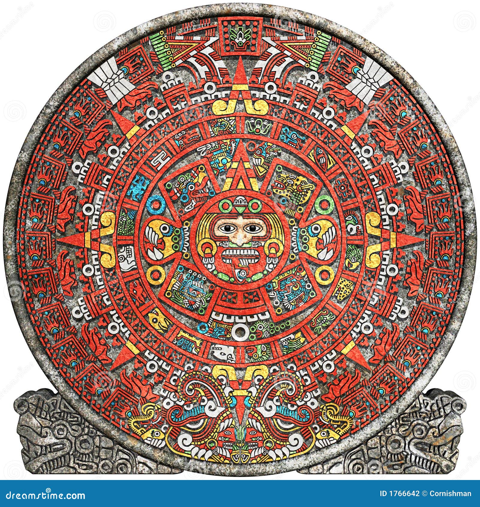 Calendário maia foto de stock. Imagem de arqueologia, asteca - 1766642
