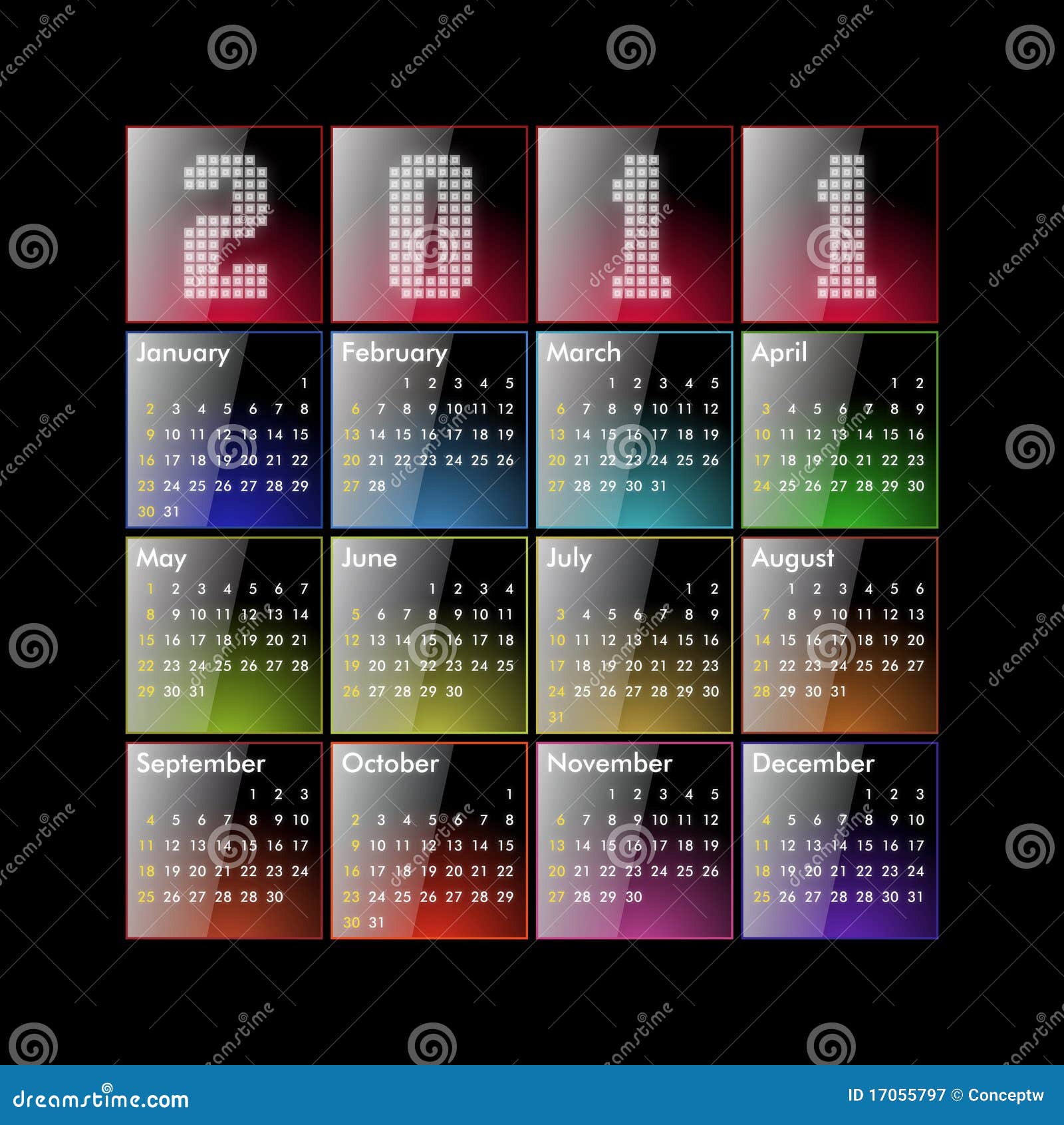 Calendar 2011 stock illustration. Illustration of november - 17055797