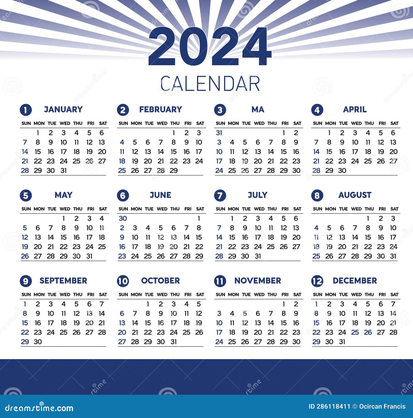 All months calendar stock illustration. Illustration of home - 286118411