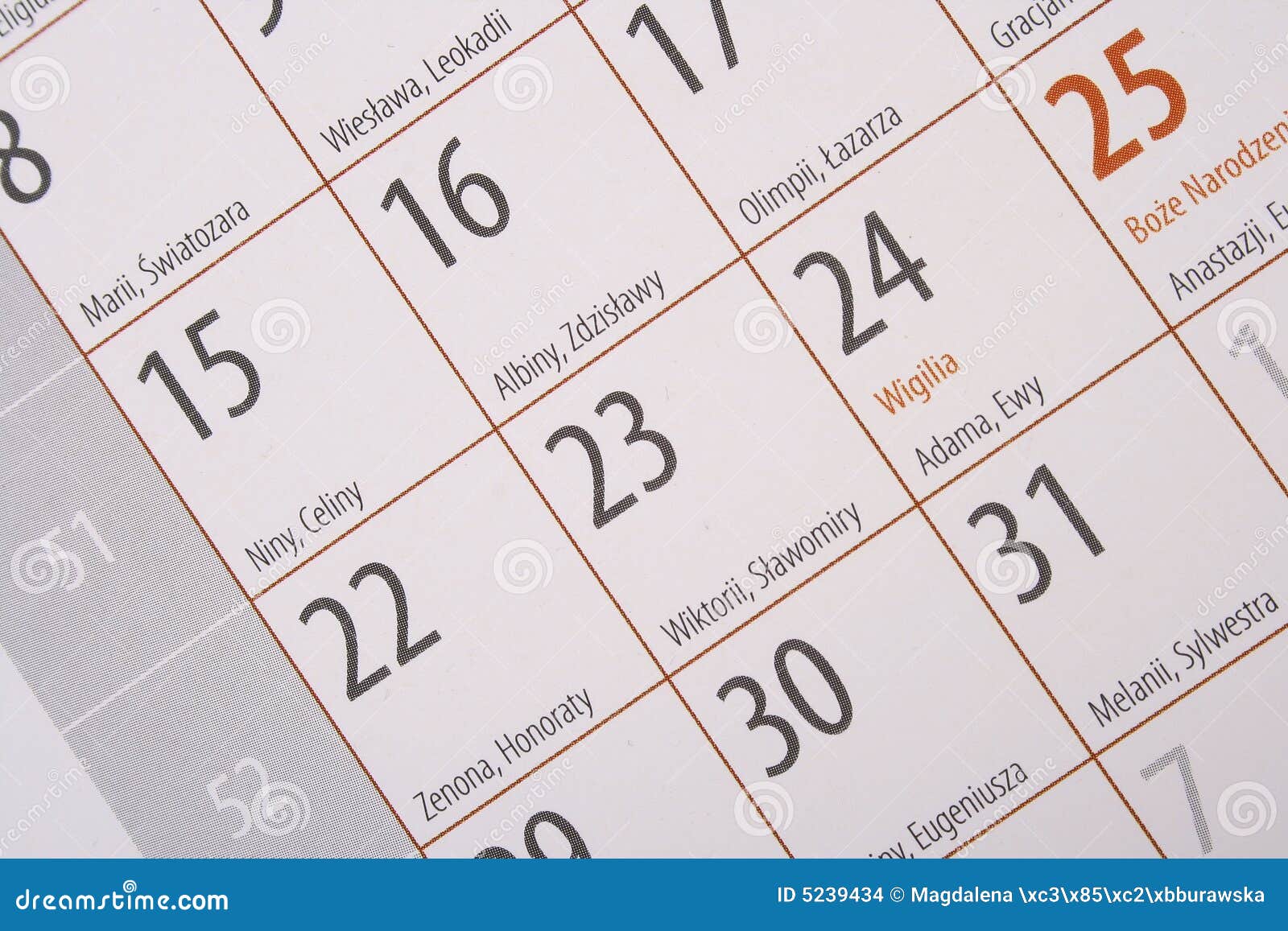Calendar Picture. Image: 5239434