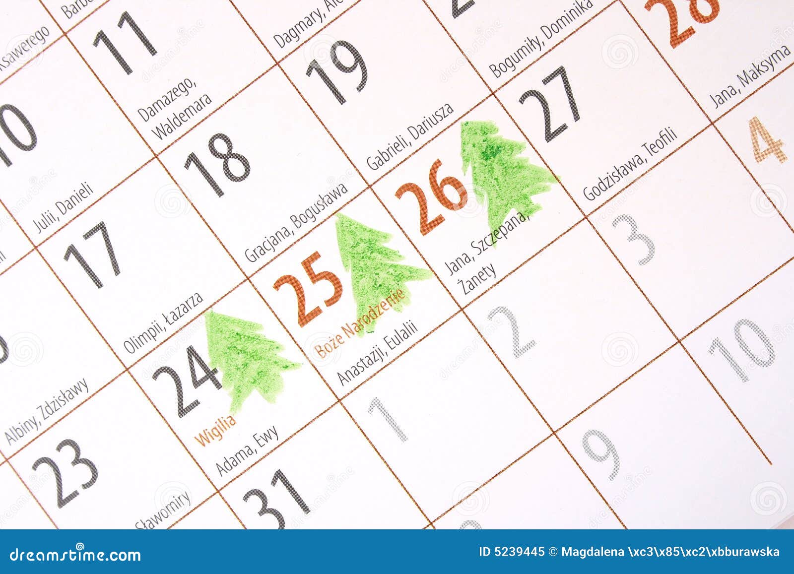 Calendar Picture. Image: 5239445