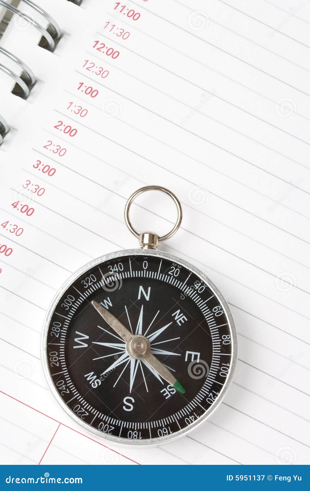 Calendar Agenda and Compass Stock Image - Image of meeting, organizer ...