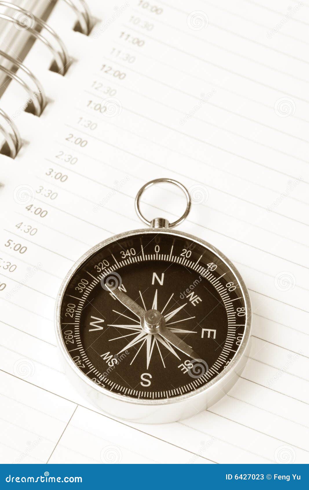 Calendar Agenda and Compass Stock Image - Image of agenda, note: 6427023