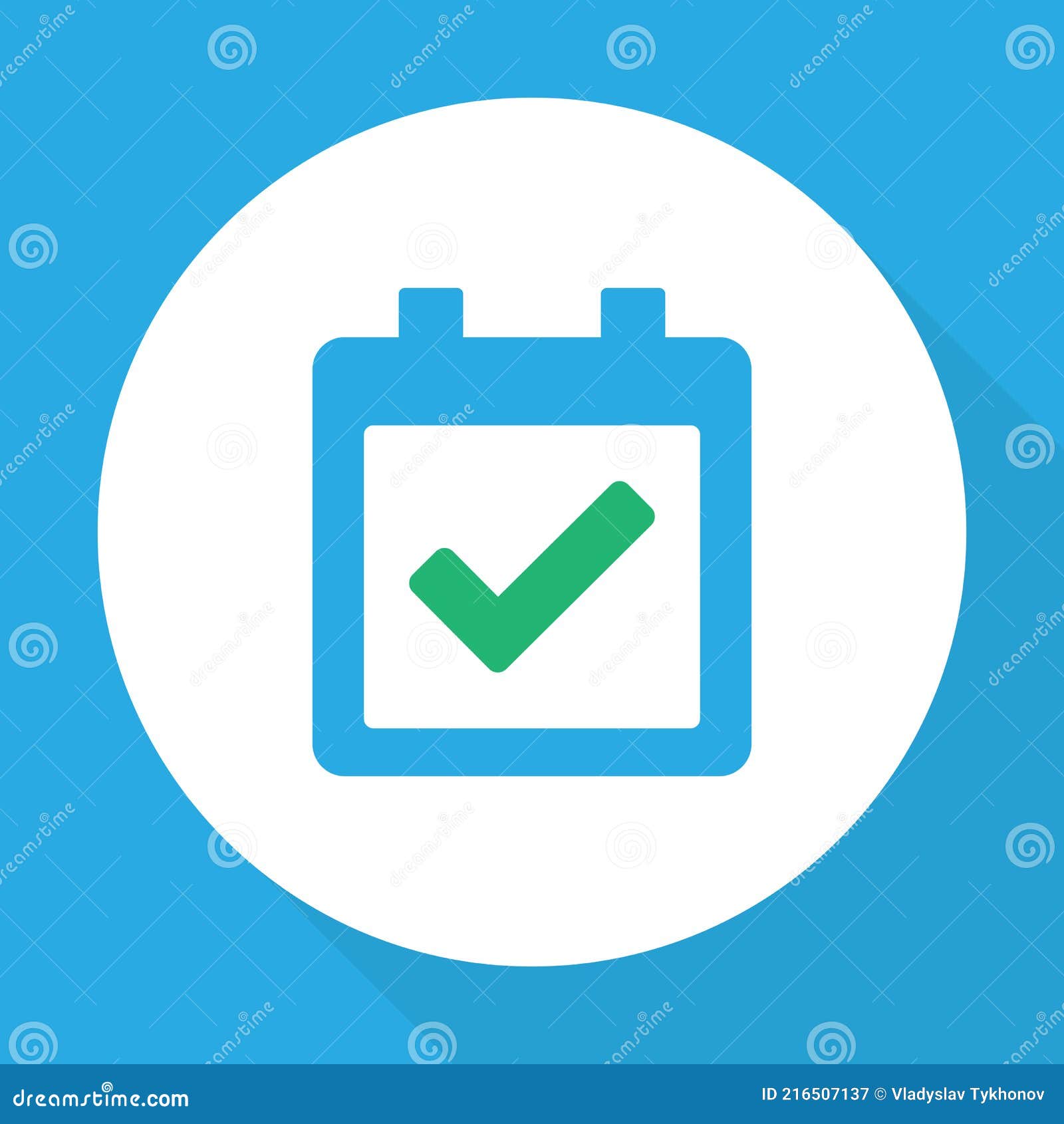Calendar with Approved Check Mark Vector Icon. Calendar Symbol Isolated ...