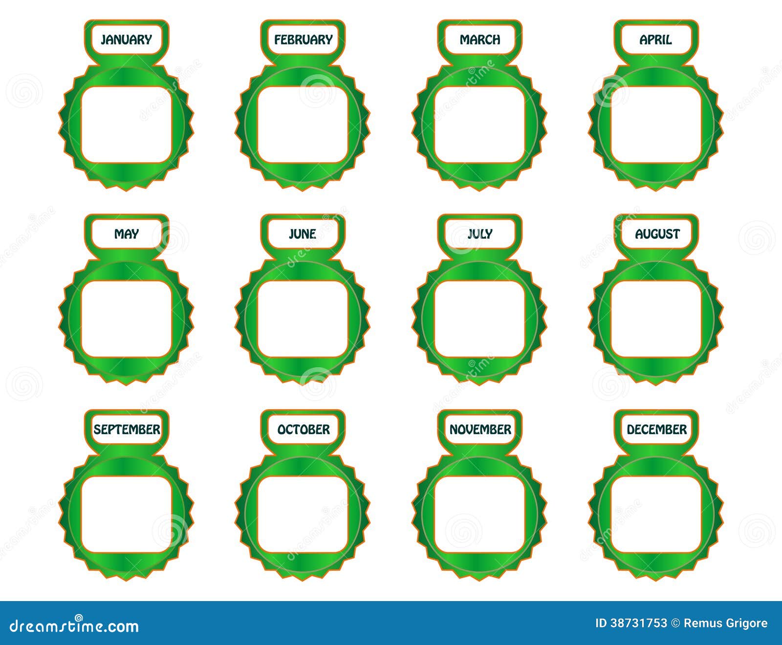 Calendar icons- cdr format stock vector. Illustration of year - 38731753