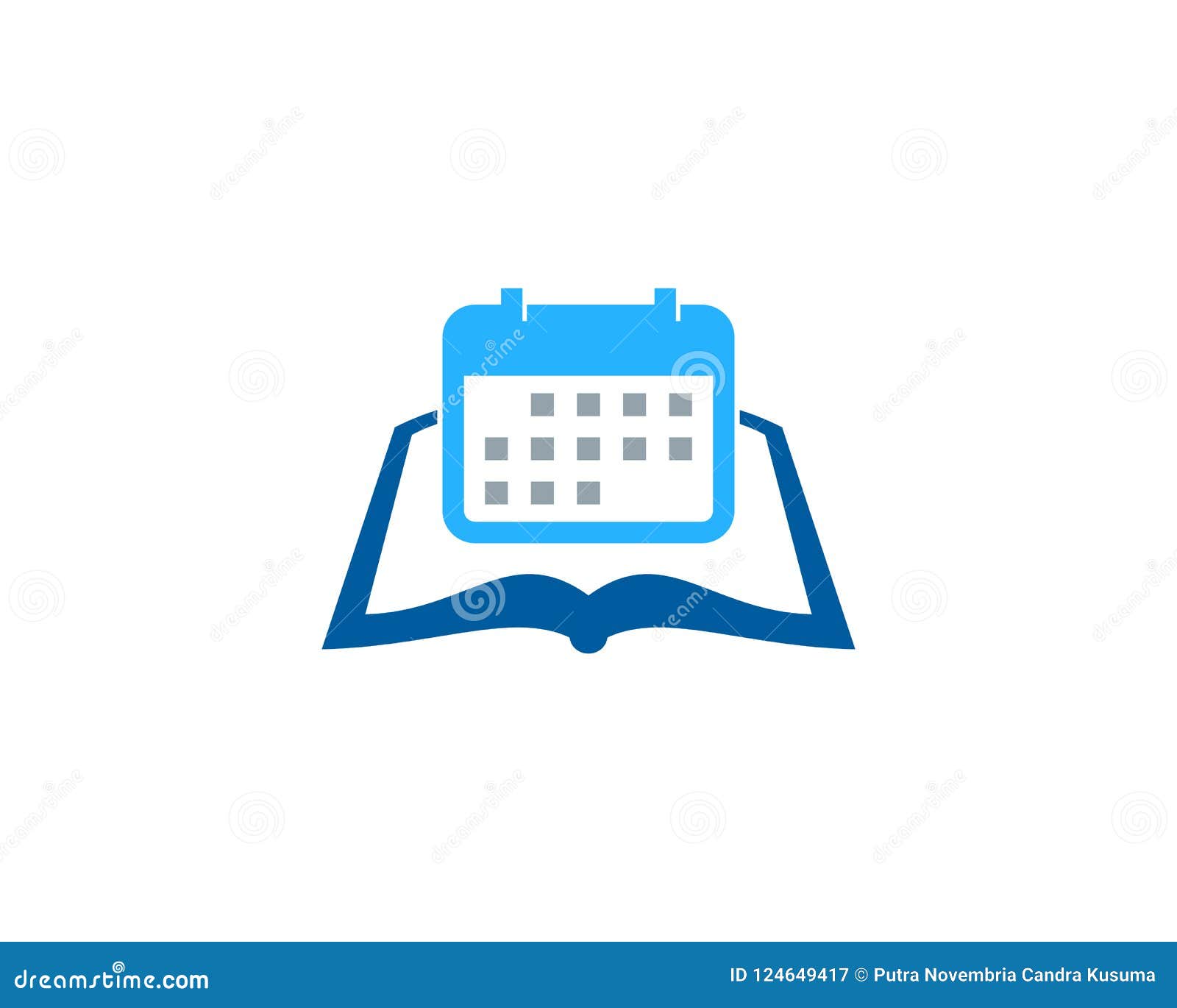 Calendar Book Logo Icon Design Stock Vector - Illustration of document ...
