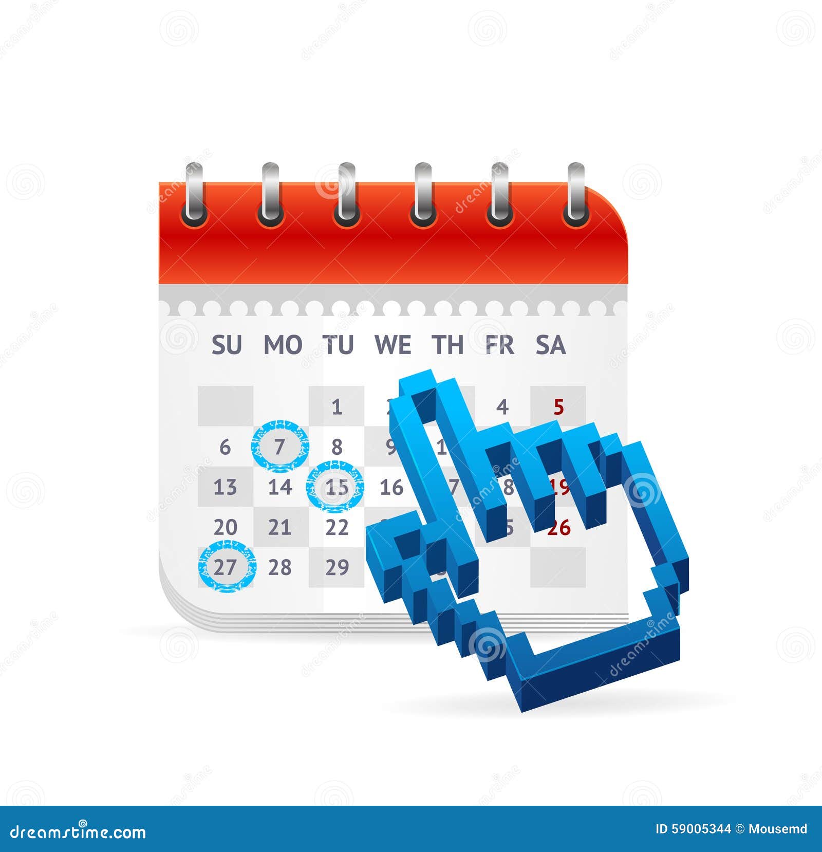 Calendar Business Concept. Vector Stock Vector - Illustration of ...