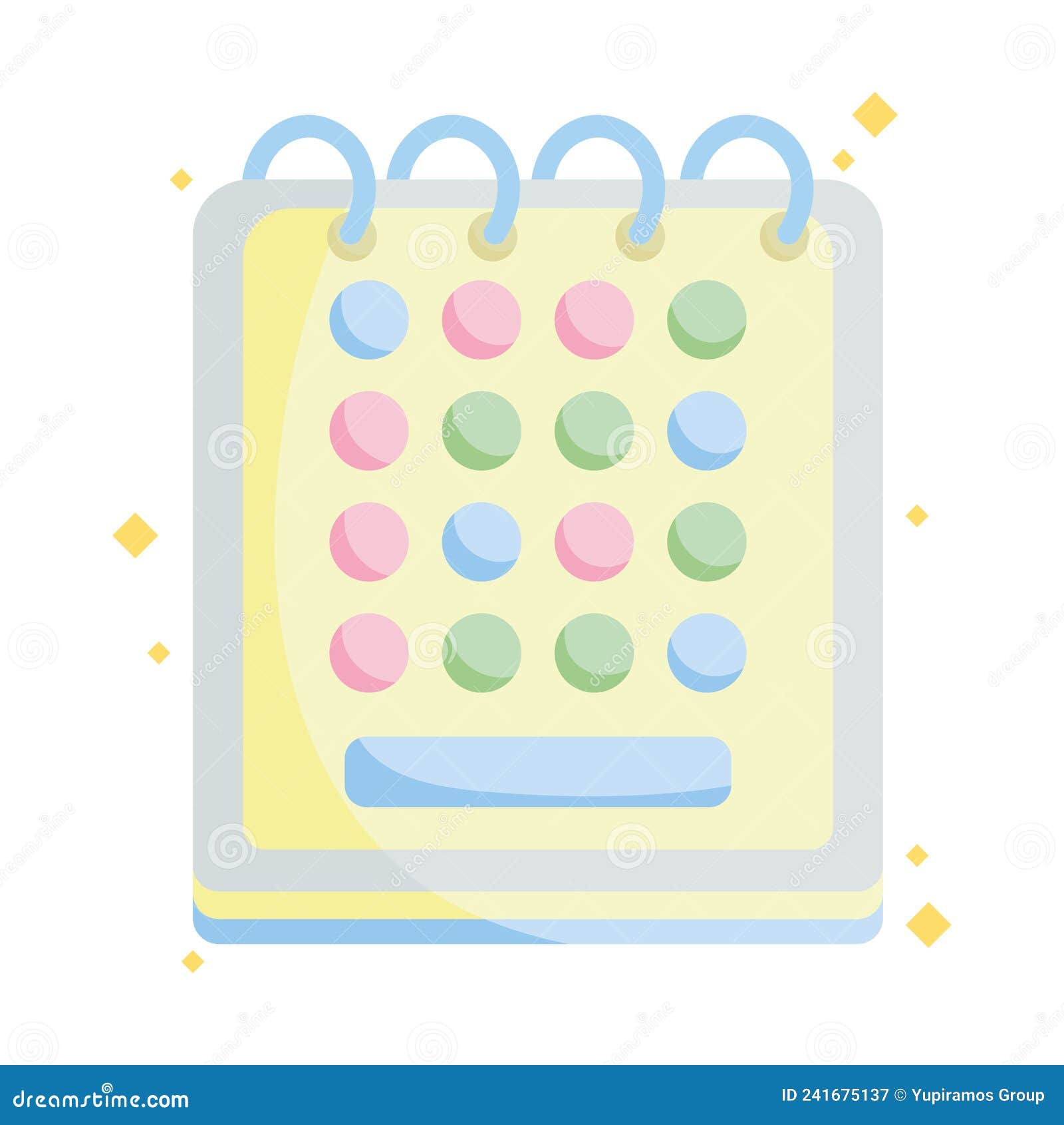 Calendar cartoon icon stock vector. Illustration of office - 241675137