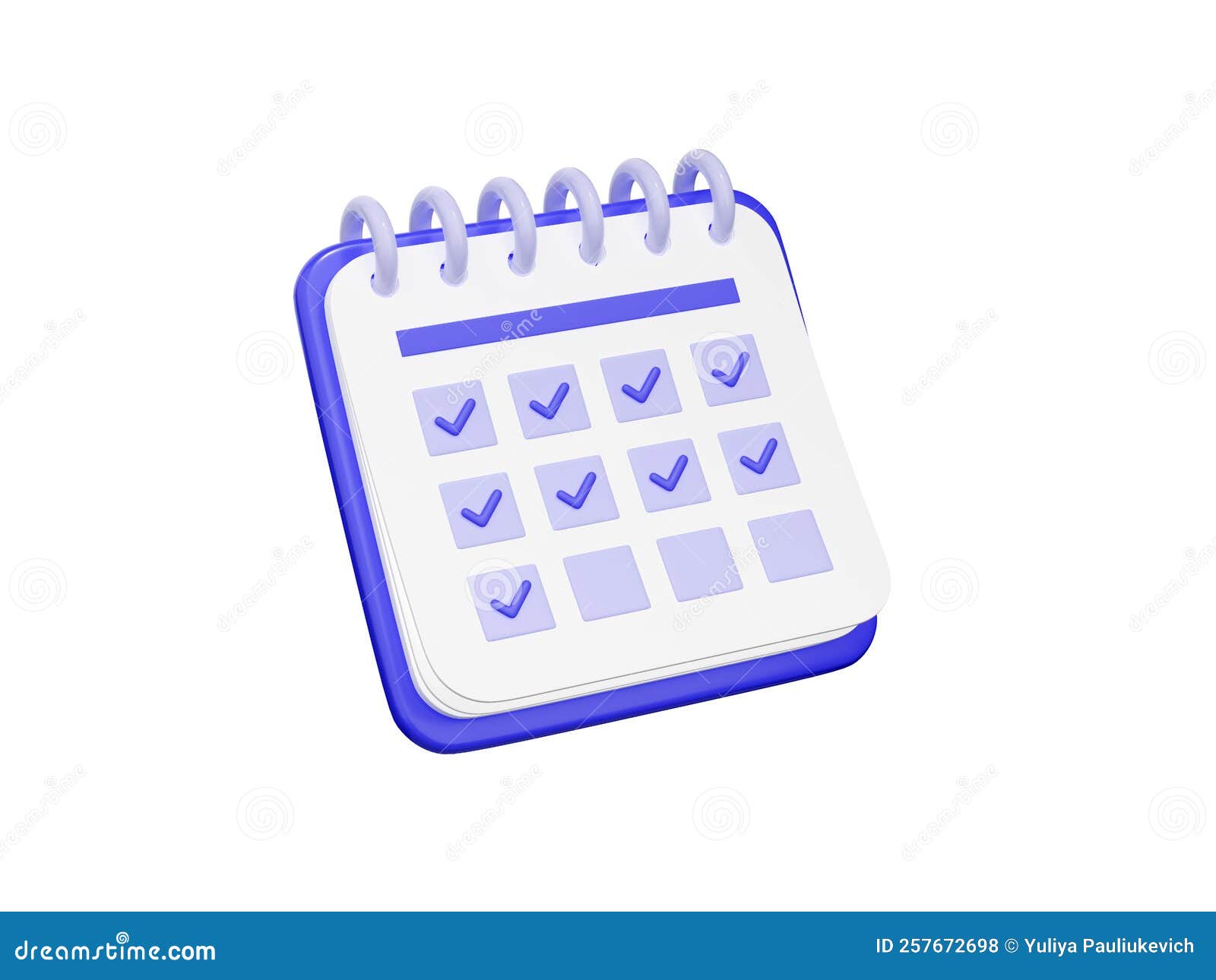 Calendar with Checklist, Date Schedule 3d Icon Stock Illustration ... Calendar with Checklist, Date Schedule 3d Icon Stock Illustration ...