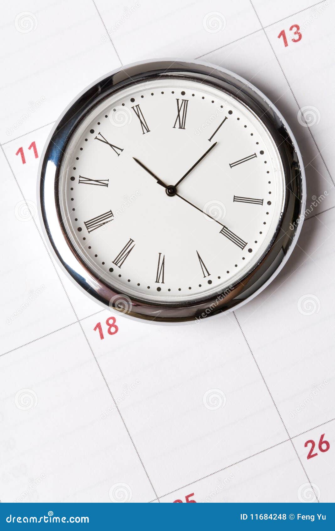 Calendar and clock stock photo. Image of event, time - 11684248