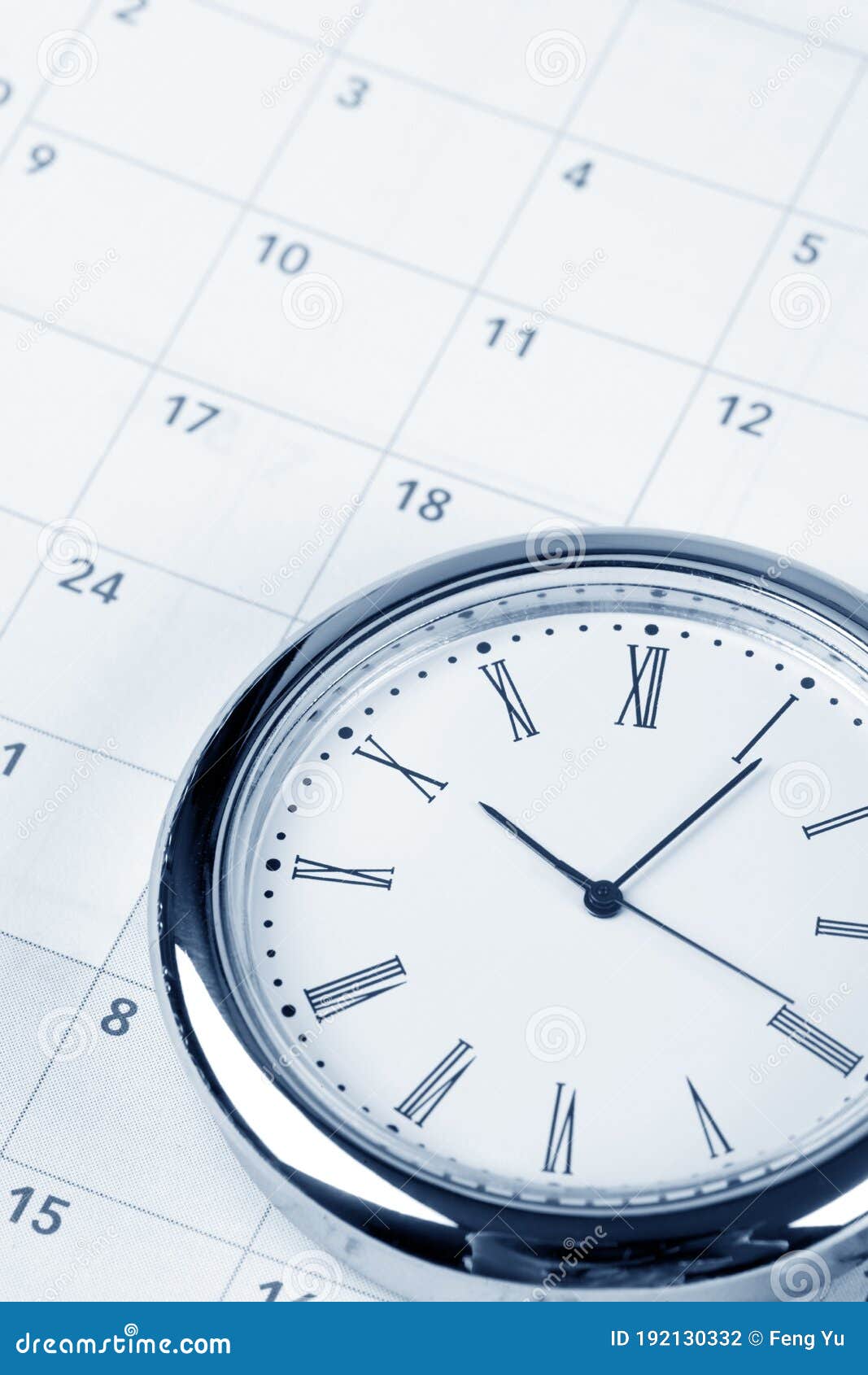 Calendar and clock stock photo. Image of timetable, time - 192130332