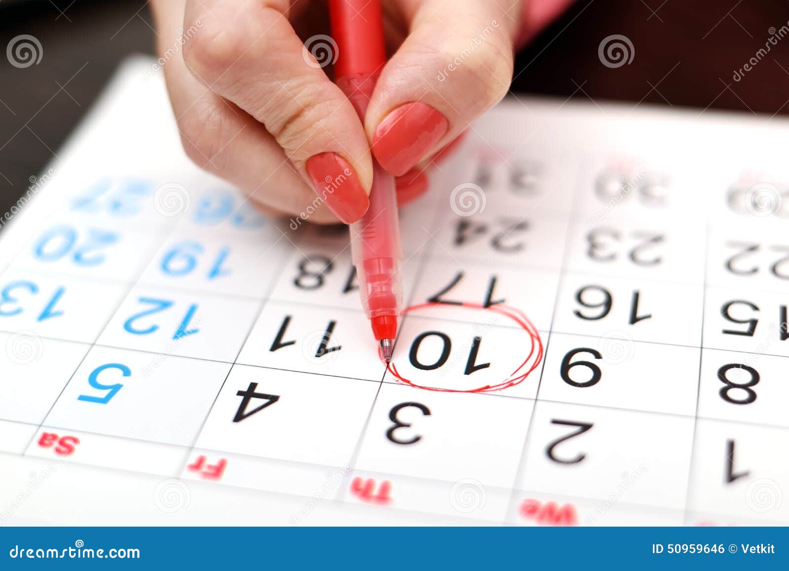 Calendar stock photo. Image of closeup, important, mark - 50959646