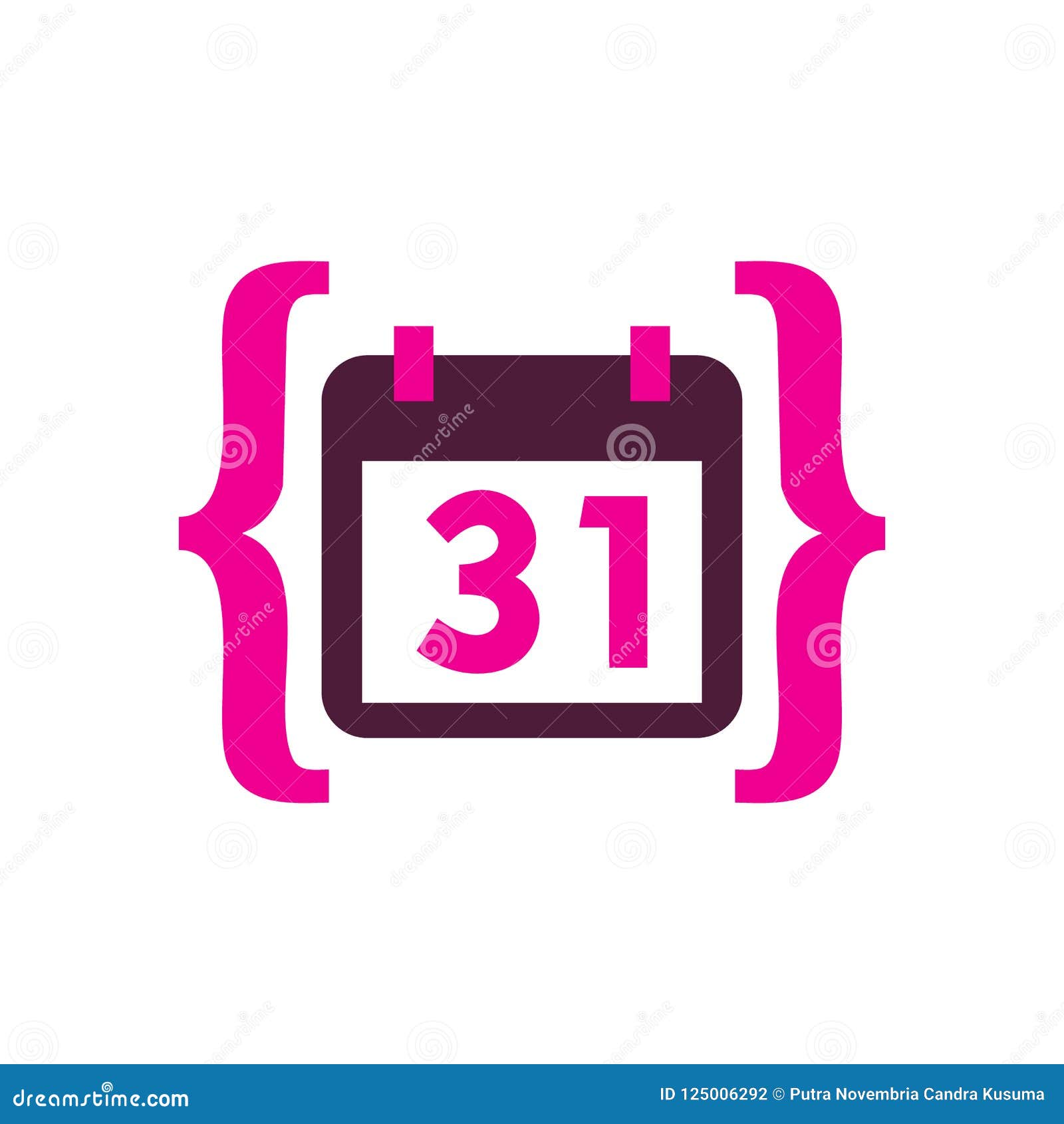 Calendar Code Logo Icon Design Stock Vector - Illustration of organizer ...
