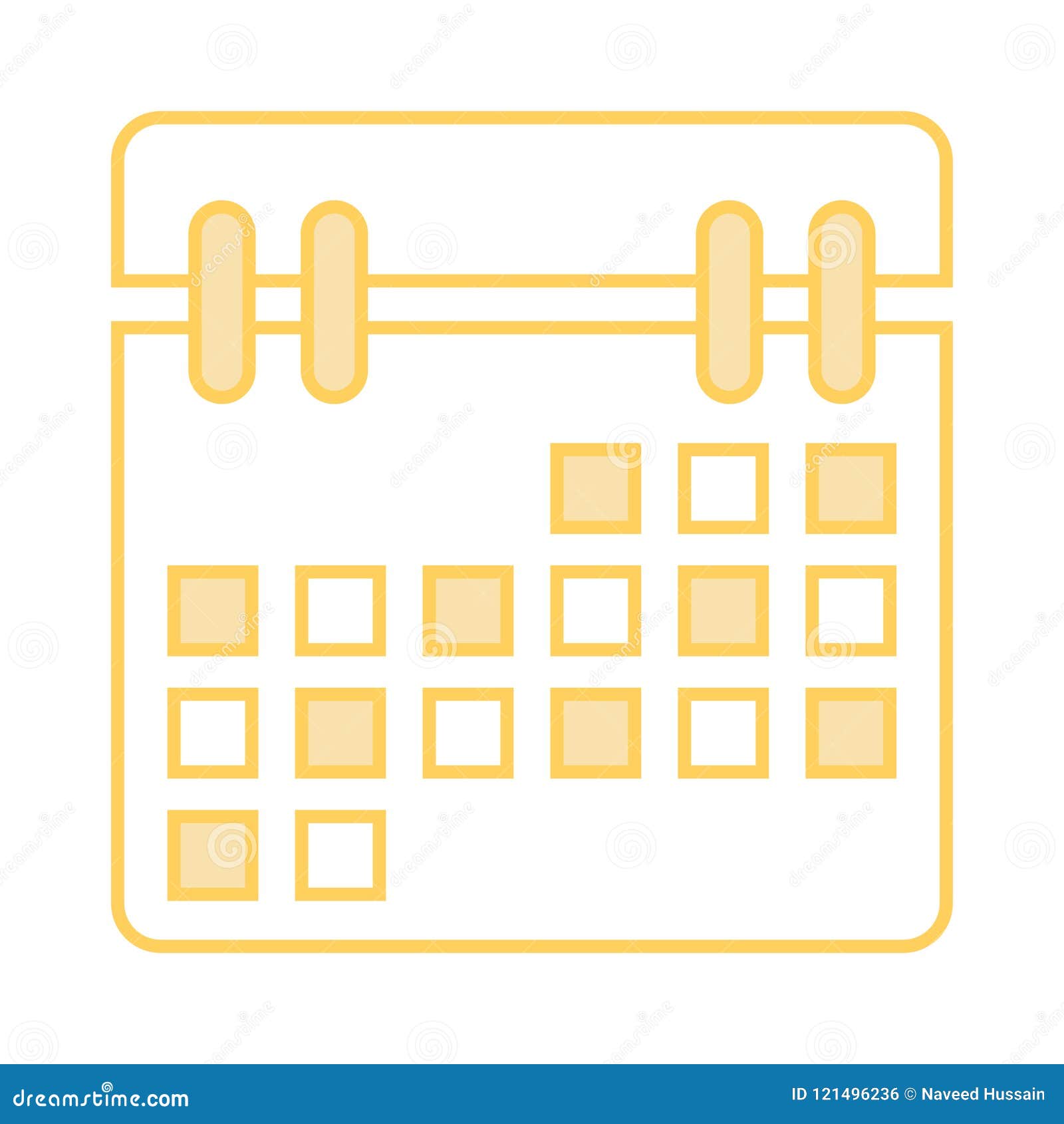 Calendar color line icon stock illustration. Illustration of button ...