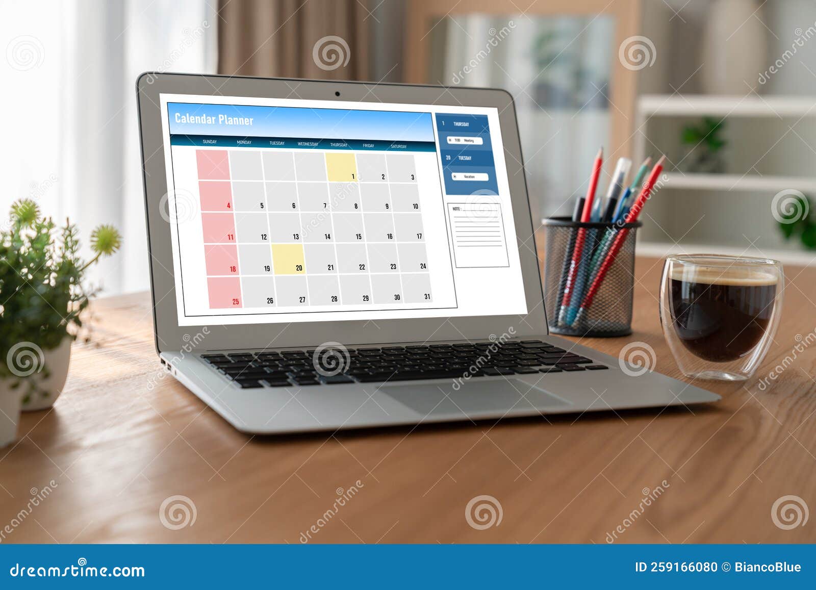 Calendar on Computer Software Application for Modish Schedule Planning ...