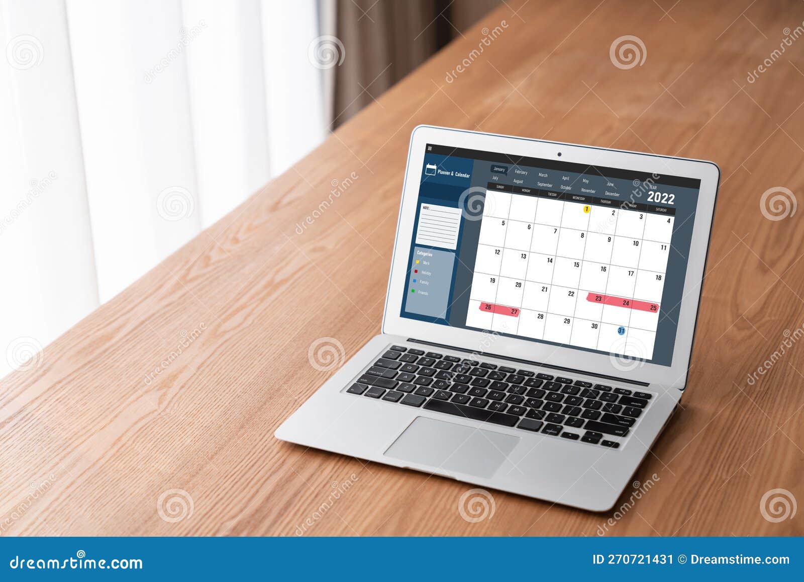 Calendar on Computer Software Application for Modish Schedule Planning ...