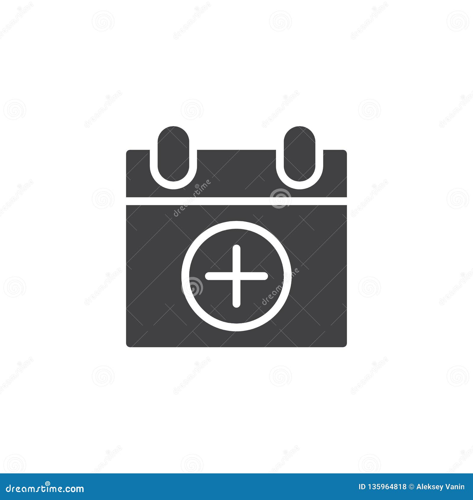 Calendar Date Add Vector Icon Stock Vector - Illustration of organizer ...