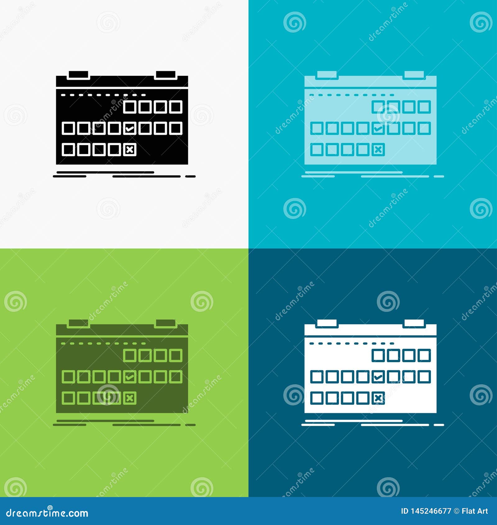 Calendar, Date, Event, Release, Schedule Icon Over Various Background ...