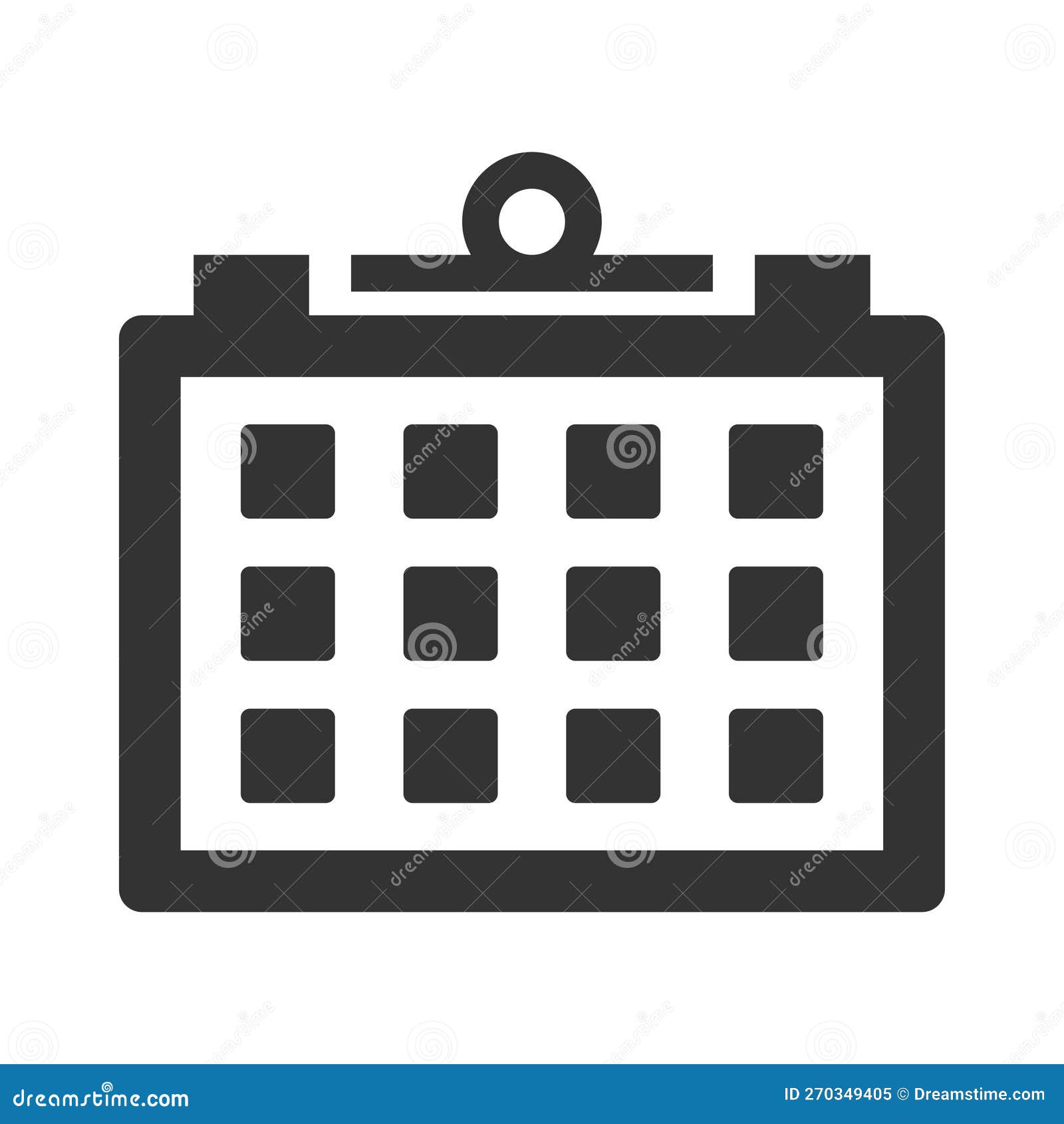 Calendar date icon stock vector. Illustration of icon - 270349405