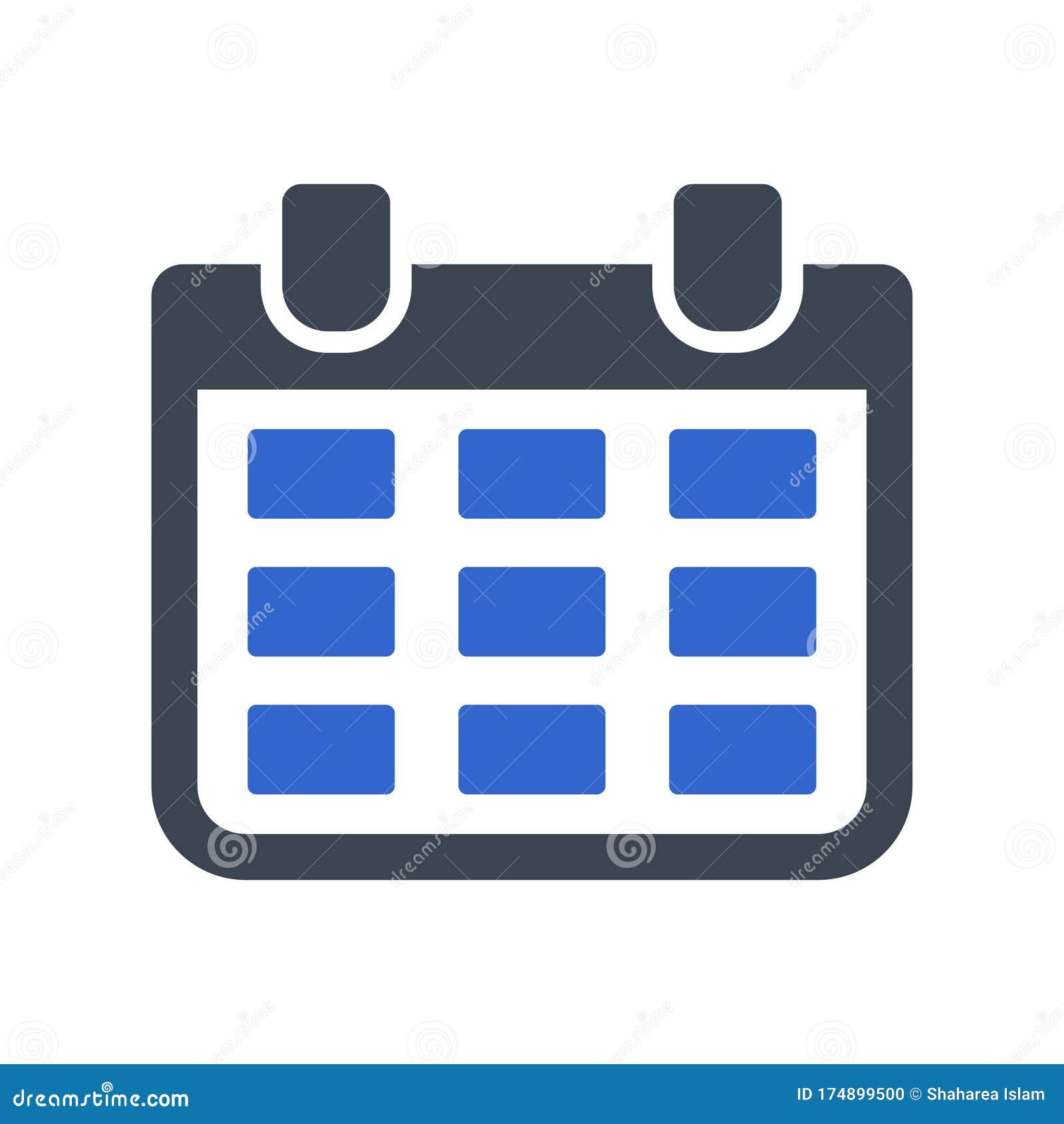 Calendar date icon stock vector. Illustration of simple - 174899500